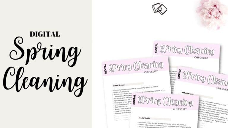 Digital Spring Cleaning Checklist: Clear Out Your Digital Clutter ...