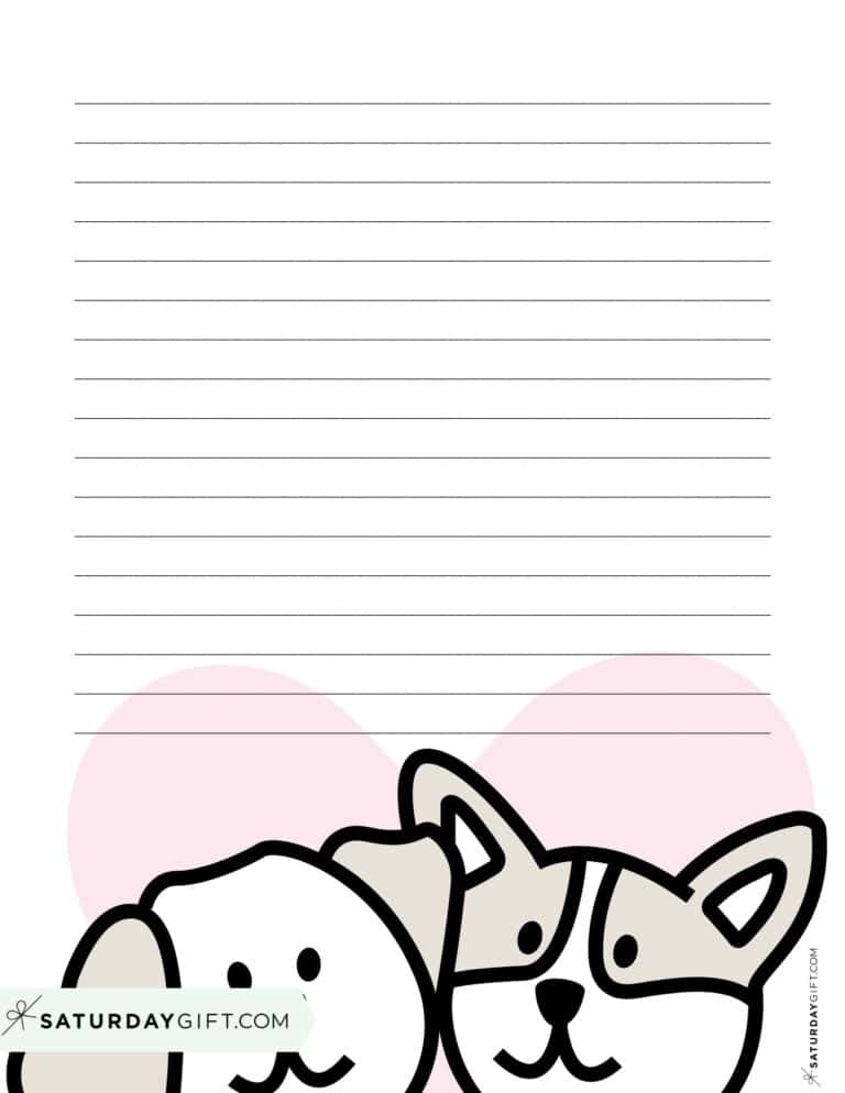 Printable Letter Paper - 37 Cute & Decorative Writing Papers | SaturdayGift