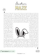 Easter Maze Printable - Cute & Free Templates | SaturdayGift