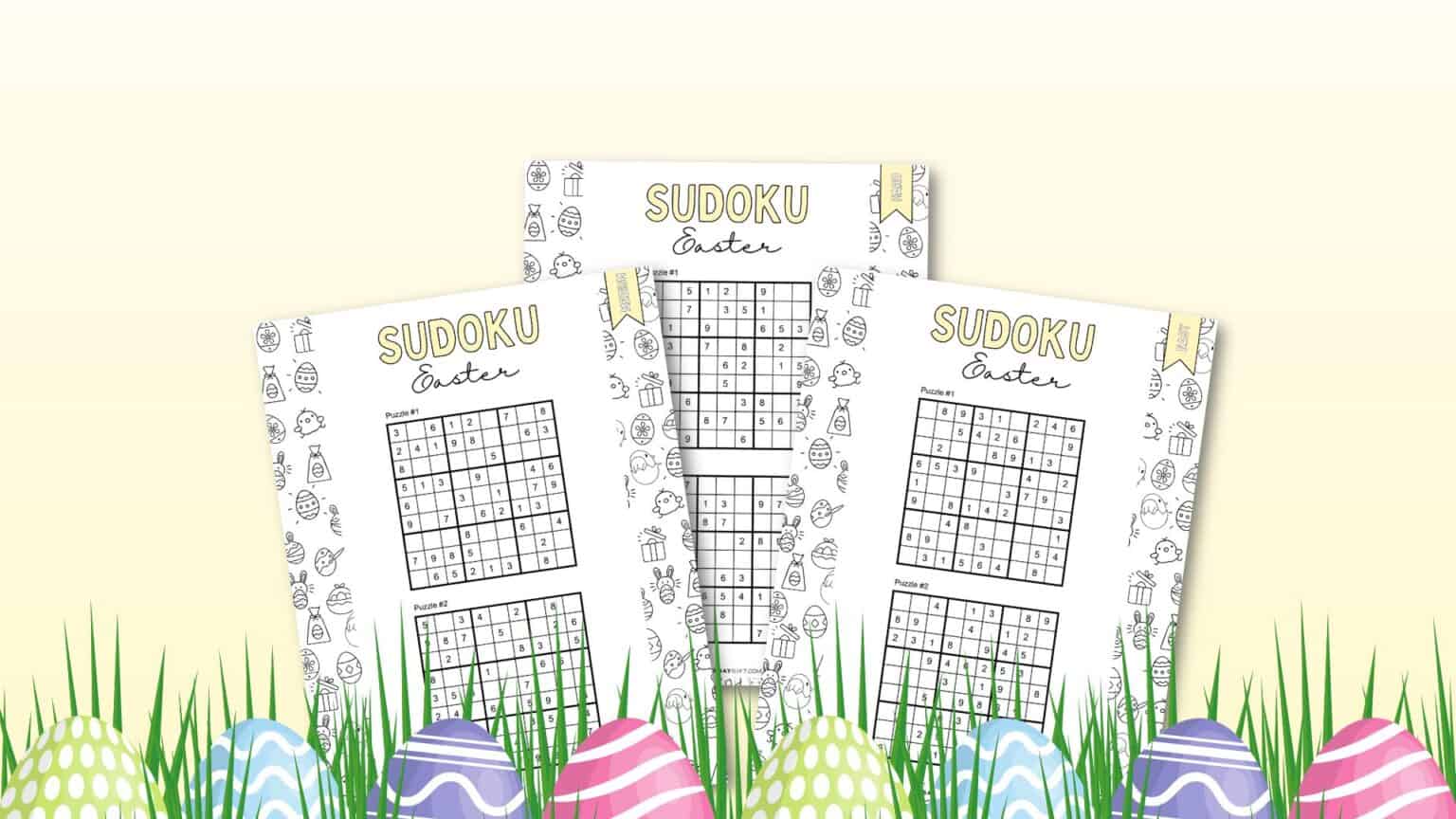 Easter Sudoku Puzzles - Cute & Free Printables | SaturdayGift