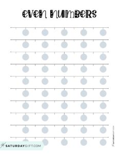 Even and Odd Numbers - 28 Cute & Free Printable Charts