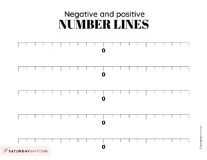 Blank Number Line - 24 Cute & Free Blank Number Lines Worksheets