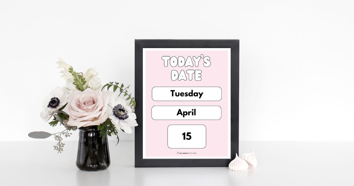 "Today Is" Worksheets - Cute & Free Today's Date Printables