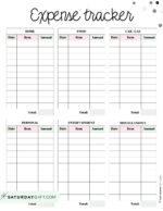 Expense Tracker Printable - 26 cute & Free Spending Logs