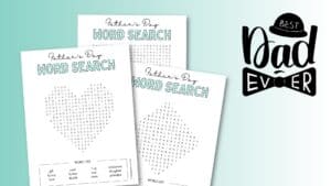 Father's Day Word Search - Cute & Free Printables | SaturdayGift