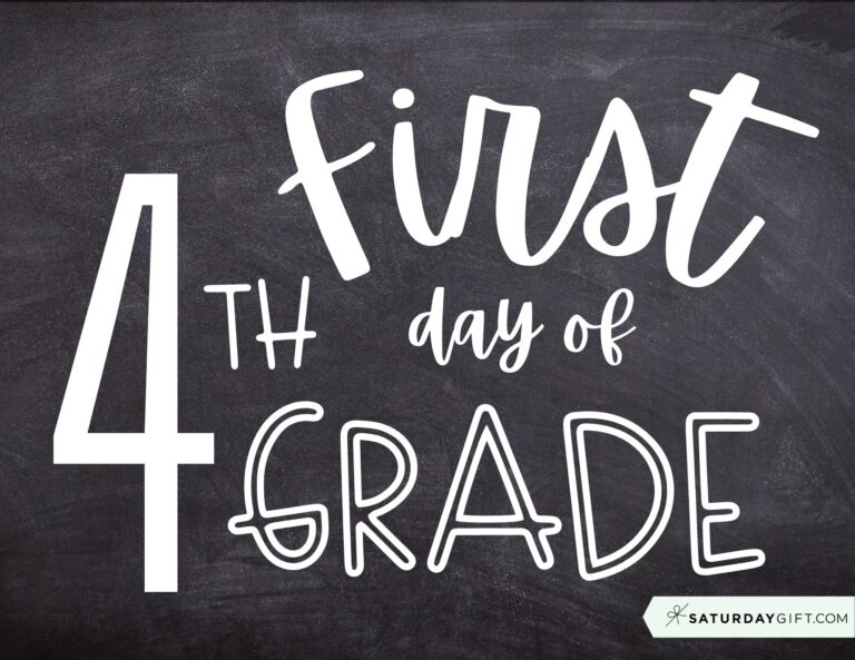 First Day of School Sign Printable - Cute & Free Printable Designs