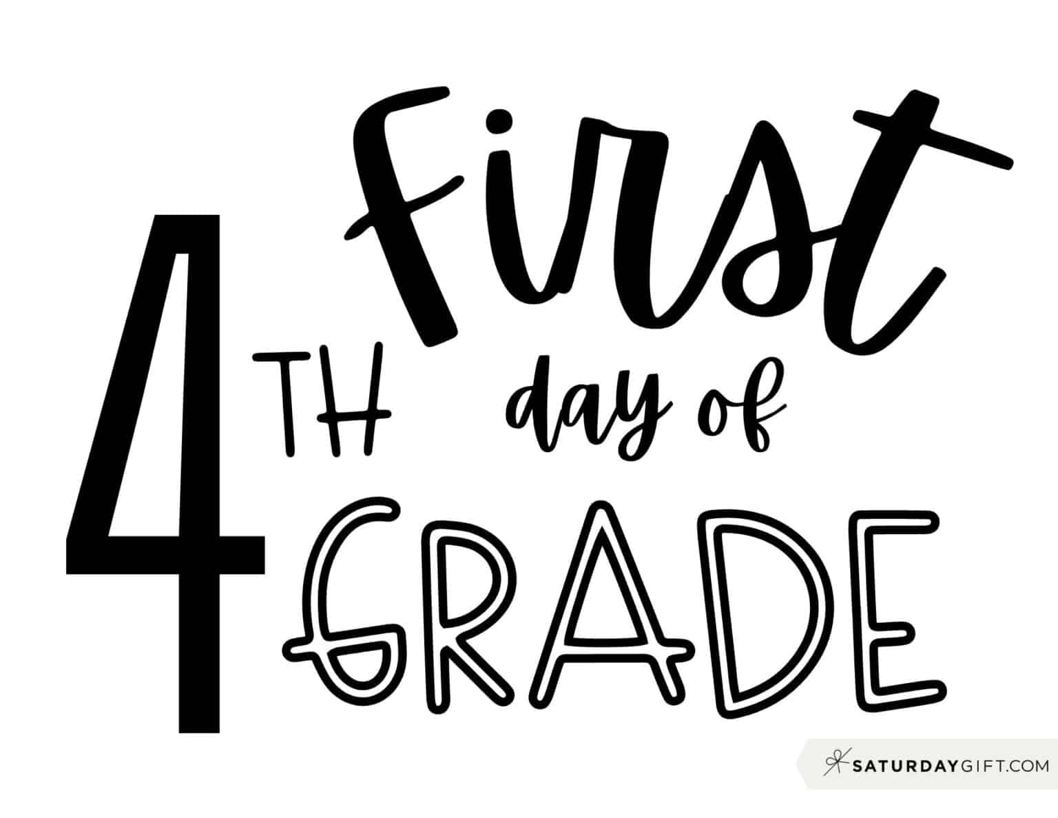 First Day of School Sign Printable - Cute & Free Printable Designs