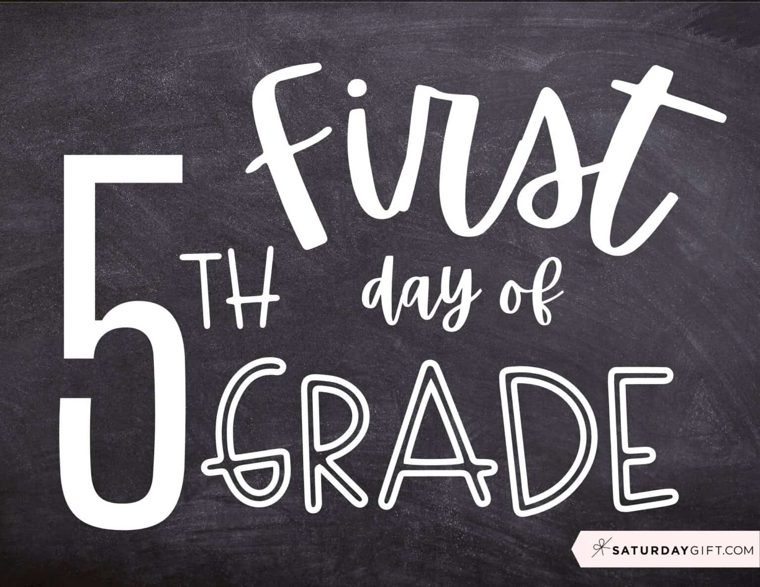 First Day of School Sign Printable - Cute & Free Printable Designs