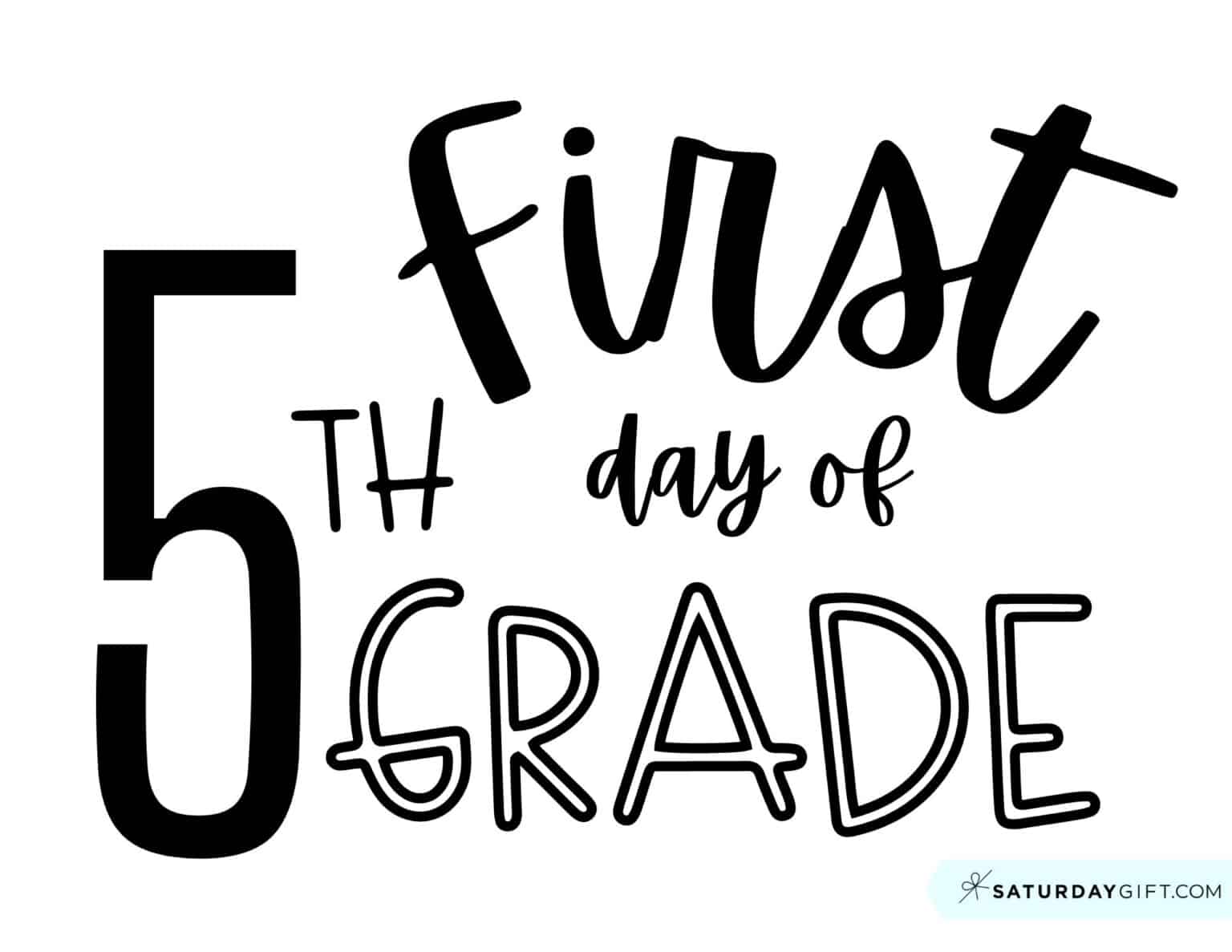 First Day of School Sign Printable - Cute & Free Printable Designs