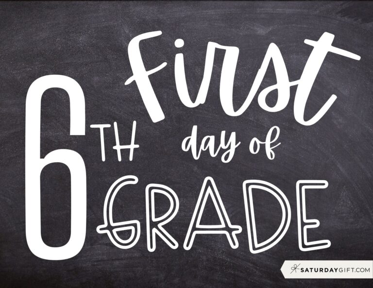 First Day of School Sign Printable - Cute & Free Printable Designs