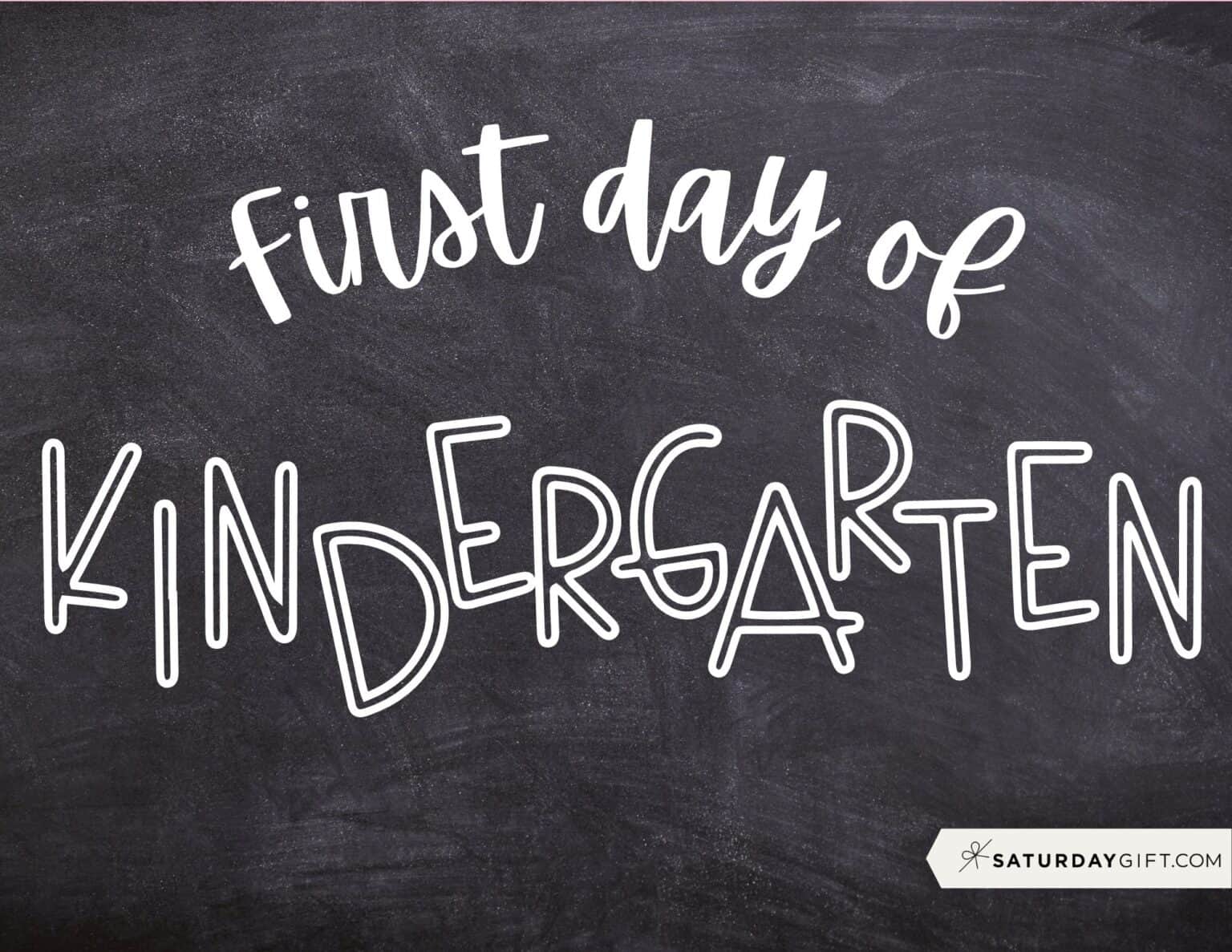 First Day of School Sign Printable - Cute & Free Printable Designs