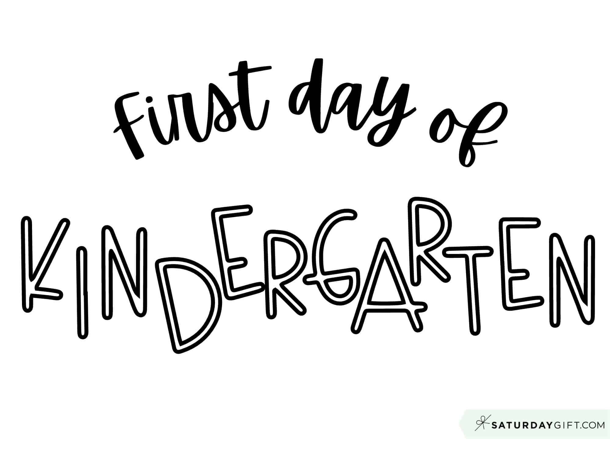 First Day of School Sign Printable - Cute & Free Printable Designs