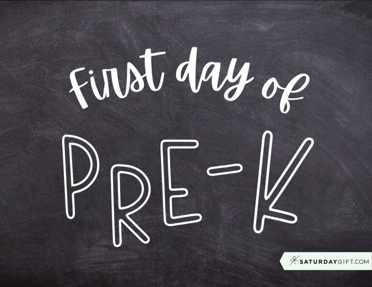 First Day of School Sign Printable - Cute & Free Printable Designs