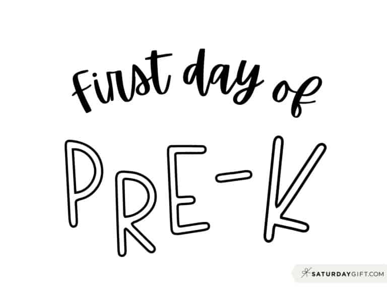 First Day of School Sign Printable - Cute & Free Printable Designs