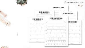 Fraction Number Line - 16 Free Printables and Blank Worksheets