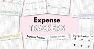 Expense Tracker Printable - 26 cute & Free Spending Logs