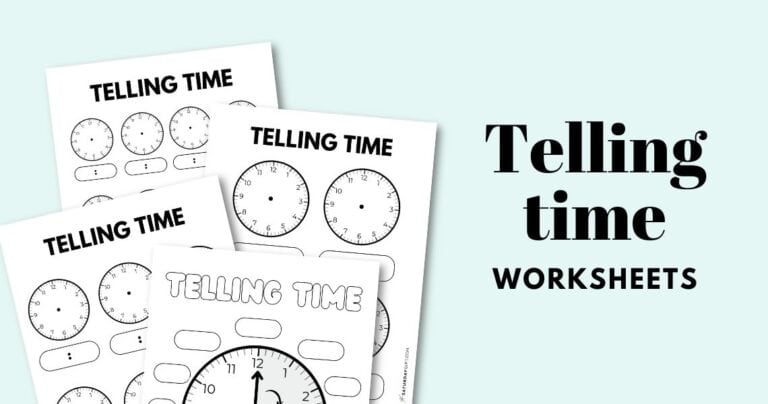 Telling Time Worksheets & Posters - 11 Free Printables