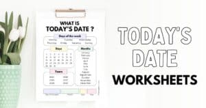"Today Is" Worksheets - Cute & Free Today's Date Printables