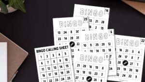 Cute & Free Printable Bingo Cards - 30 Cards + Calling Sheet | SaturdayGift