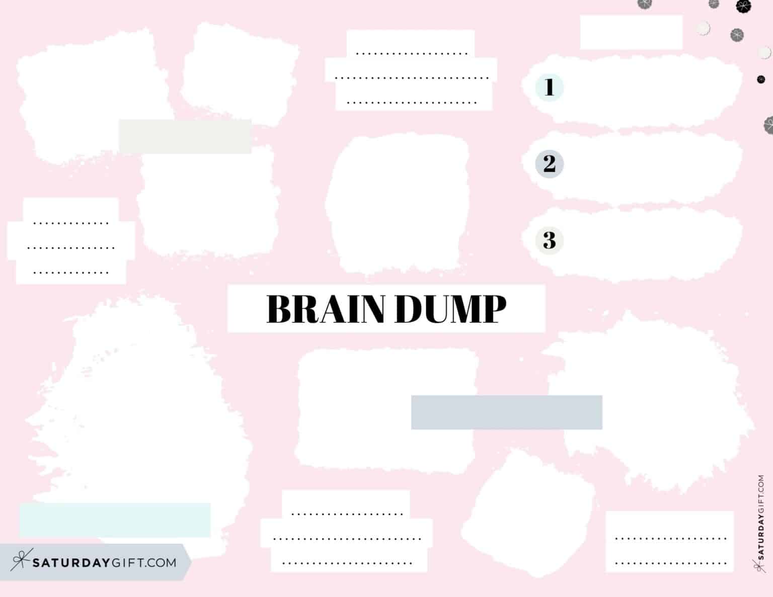 Brain Dump Worksheet - 23 Cute & Free Printables