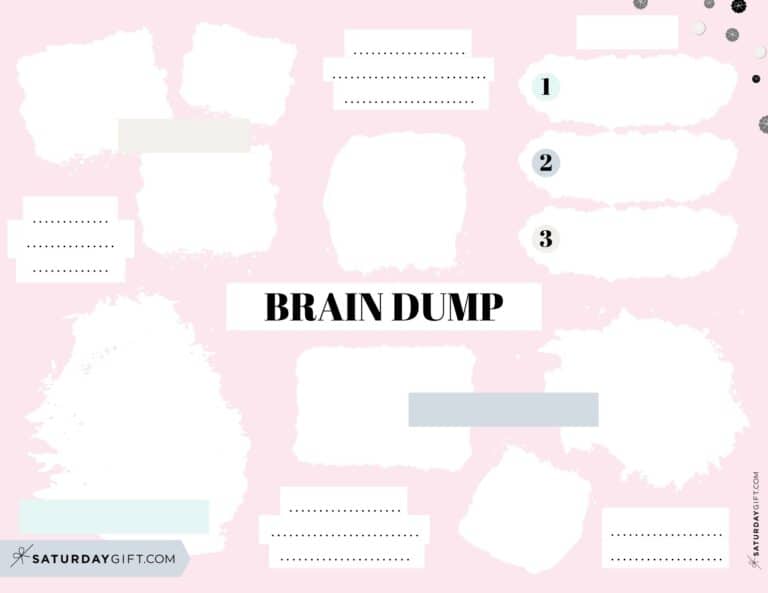Brain Dump Worksheet - 23 Cute & Free Printables