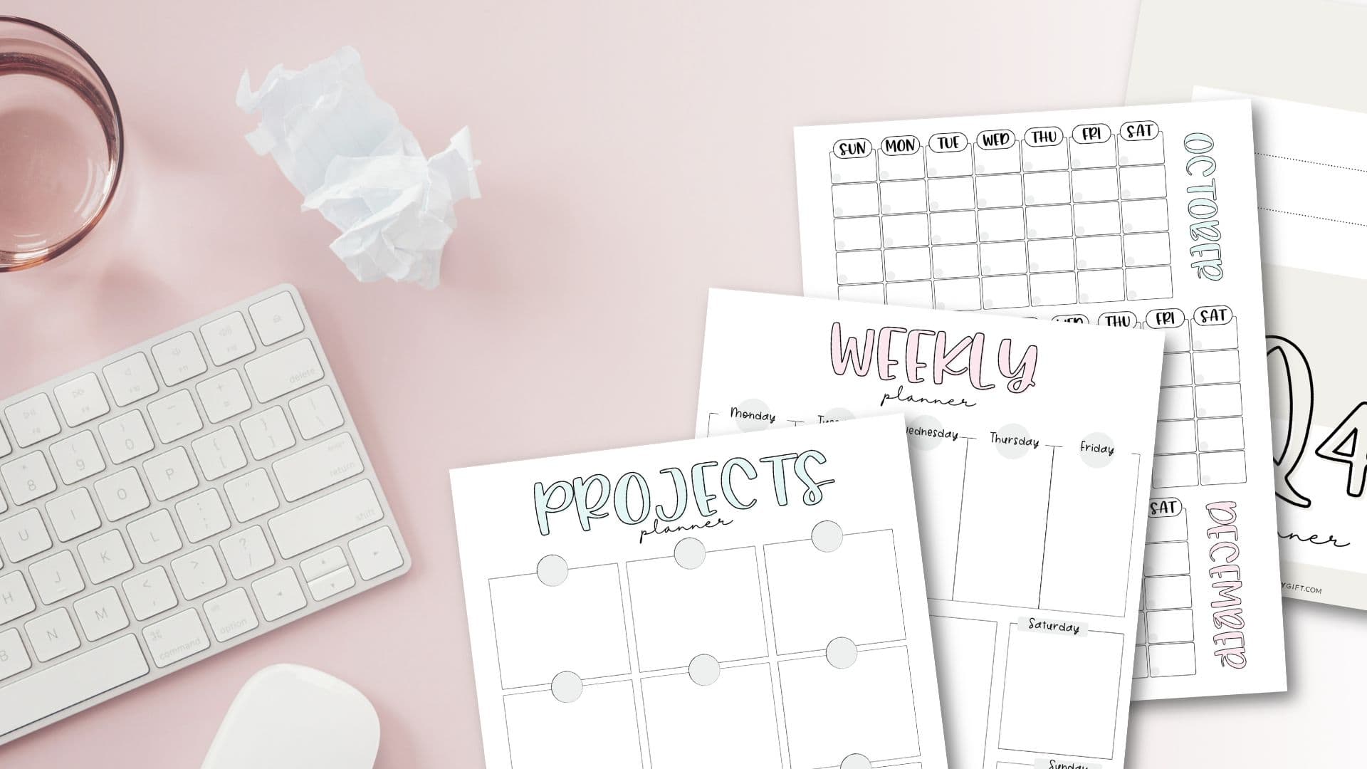 Q4 Planner - 21 Cute & Free Printables