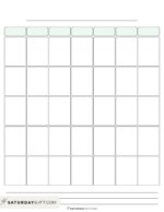 Blank Calendar templates - 29 Cute & Free Printables | SaturdayGift