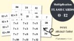 Free Printable Multiplication Flash Cards | SaturdayGift
