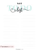Not To-Do List - What Is It & Why You Should Keep One (+Printable)