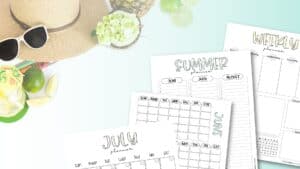 Summer Planner - 5 Cute & Free Printables to Plan Your Summer