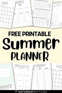 Summer Planner - 21 Cute & Free Printables