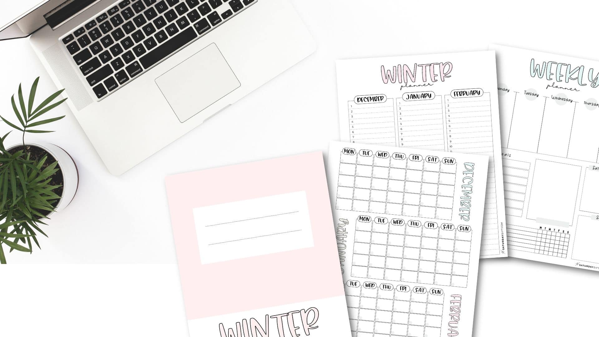 Winter Planner - 21 Pages - Cute & Free Printables