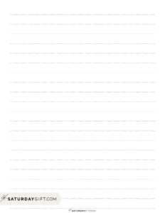 Lined Paper Printable Templates - 38 Free Printables | SaturdayGift