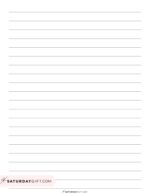 Lined Paper Printable Templates - 38 Free Printables | SaturdayGift