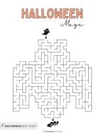 Halloween Maze Printable - Cute & Free Templates | SaturdayGift