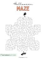 Halloween Maze Printable - Cute & Free Templates | SaturdayGift