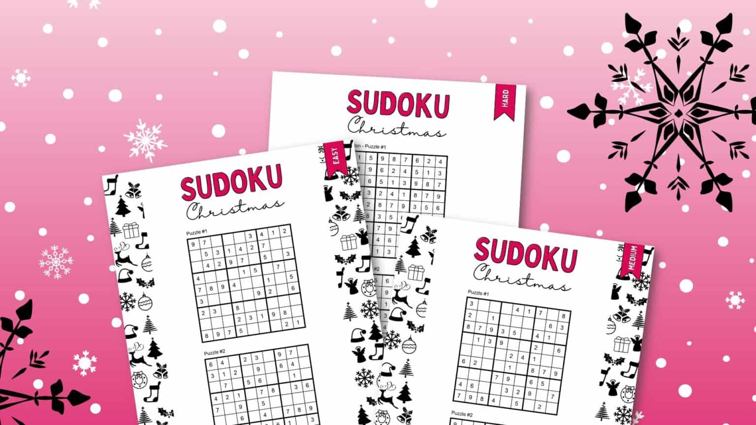 Christmas Sudoku Puzzles - Cute & Free Printables | SaturdayGift