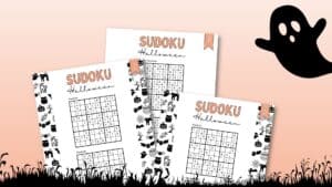 Halloween Sudoku Puzzles - Cute & Free Printables | SaturdayGift