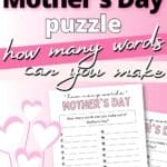 How Many Words Can You Make From Mother's Day - Worksheet