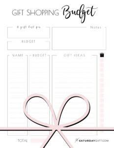 How To Create A Gift Shopping Budget You Can Easily Stick With