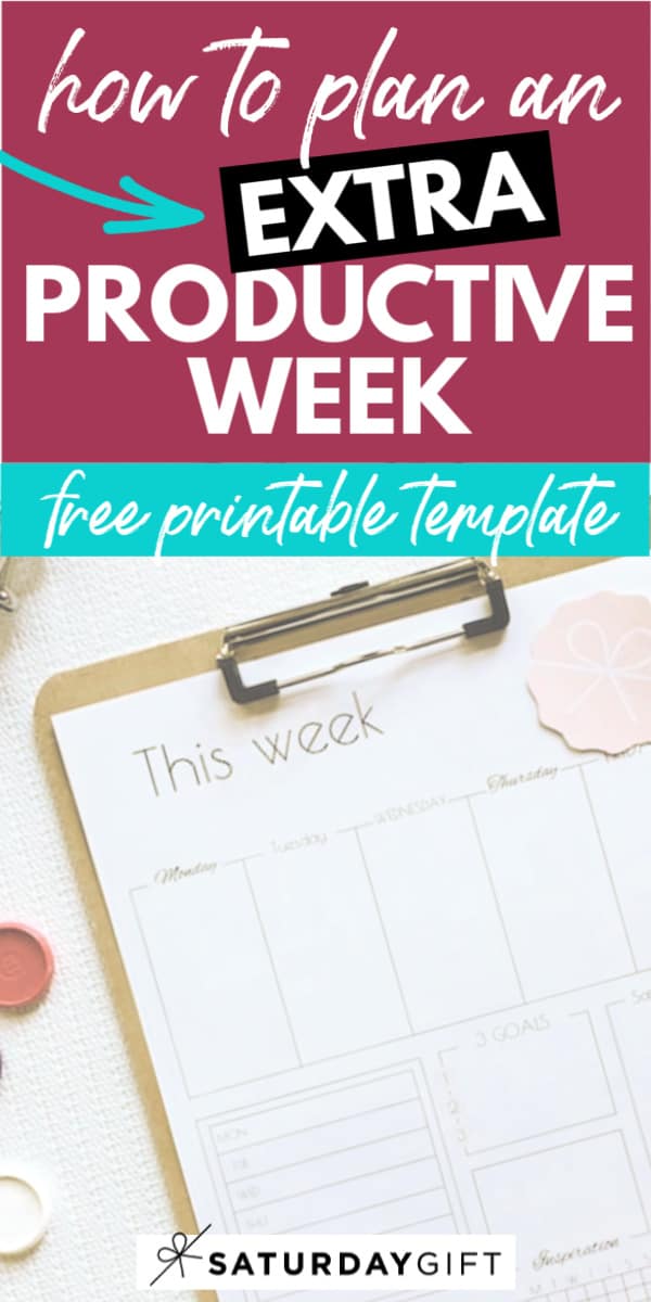 Weekly Planner Template: How To Plan An Extra Productive Week