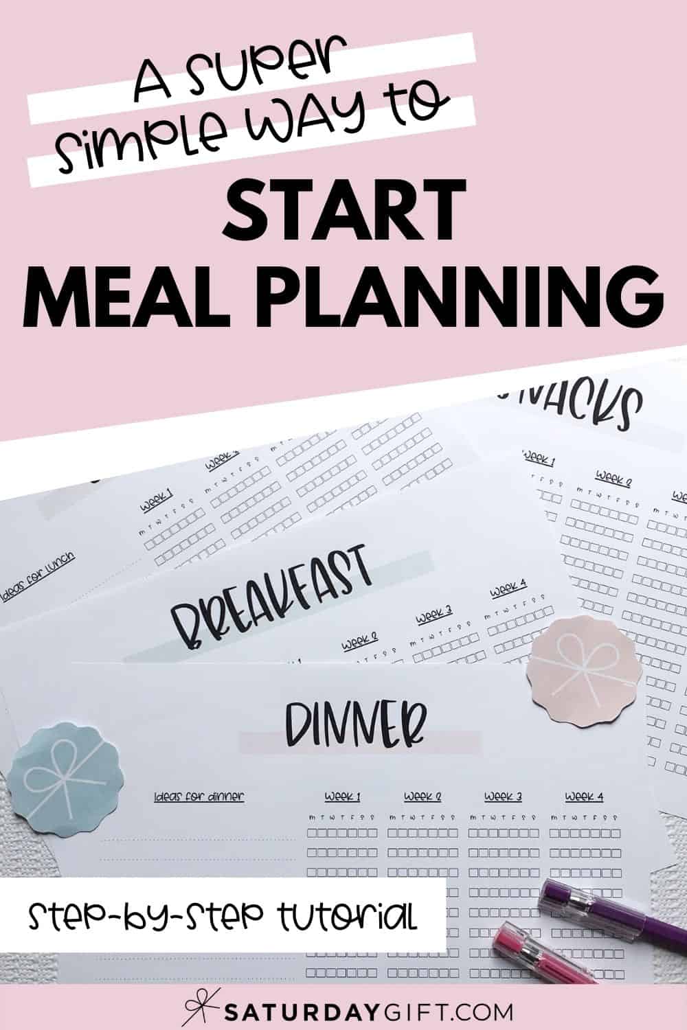 Super Simple Meal Planning Method - How to Start Meal Planning