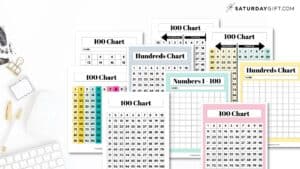 Hundreds Chart Printable - 19 Free Numbers 1 to 100 worksheets ...