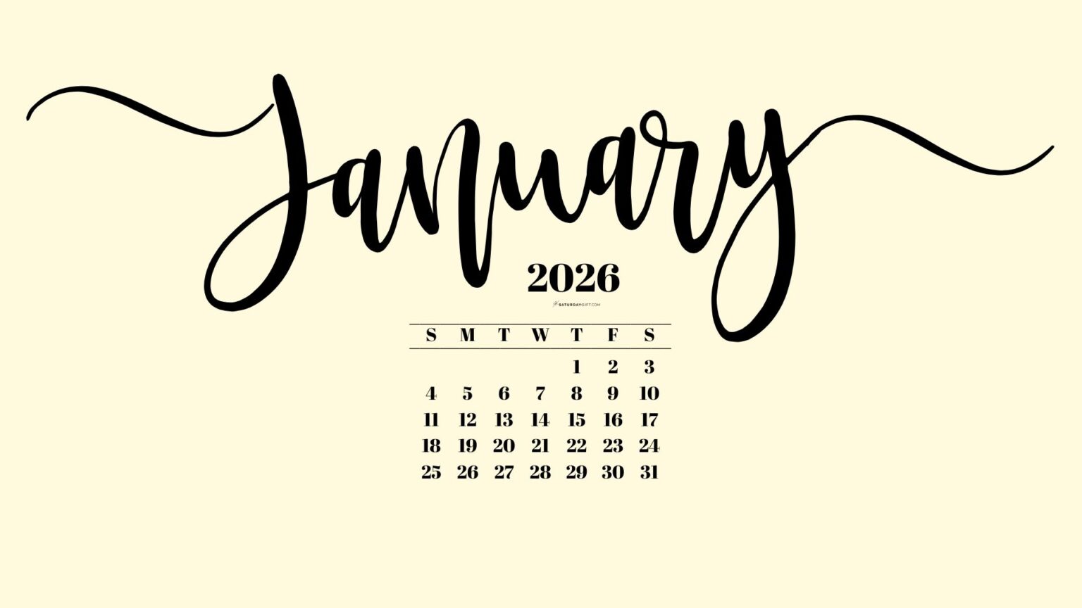 January Desktop Backgrounds – 55 Free Calendar Wallpapers