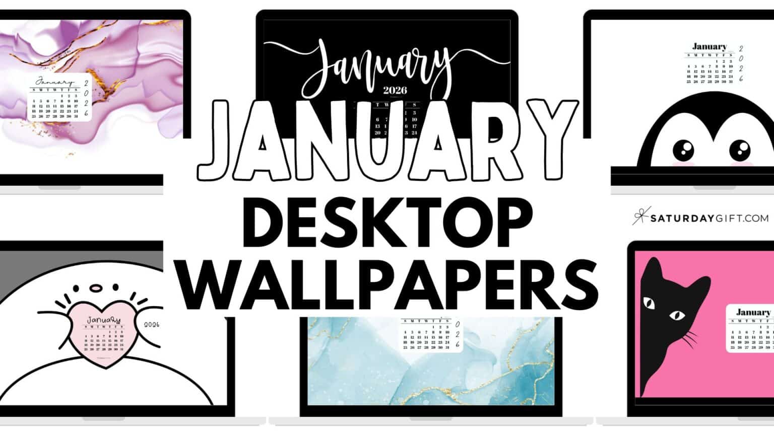 January Desktop Backgrounds – 55 Free Calendar Wallpapers