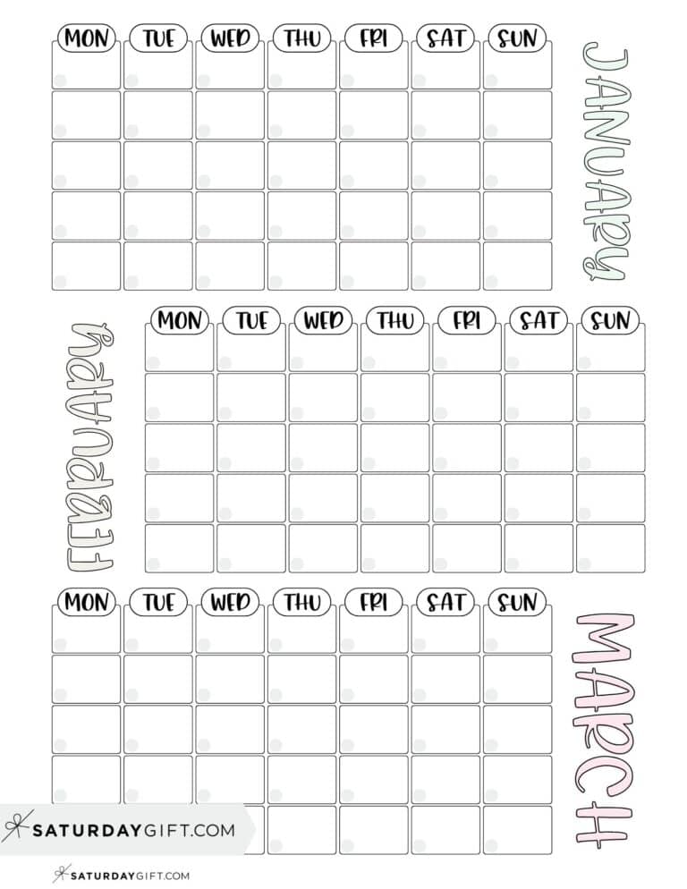 Q1 Planner - 21 Cute & Free Printables