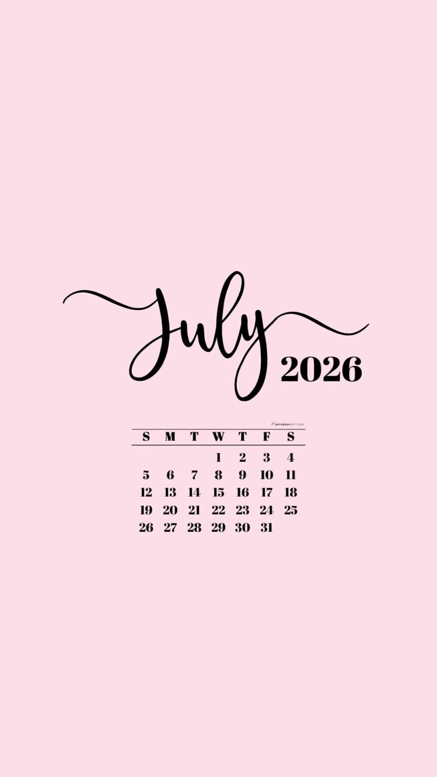 July Phone Wallpapers – 55 Free Calendar Backgrounds