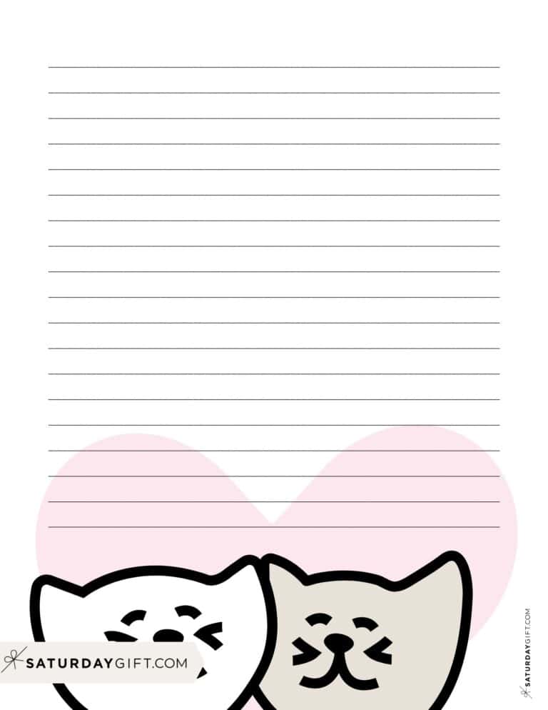 Printable Letter Paper - 37 Cute & Decorative Writing Papers | SaturdayGift