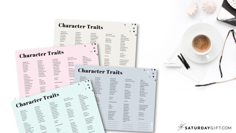 Character Traits List - 115+ Examples of Character Traits | SaturdayGift