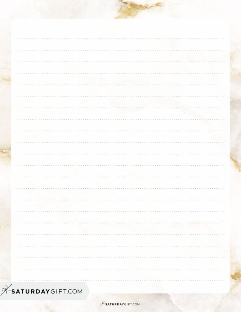 Printable Letter Paper - 37 Cute & Decorative Writing Papers | SaturdayGift